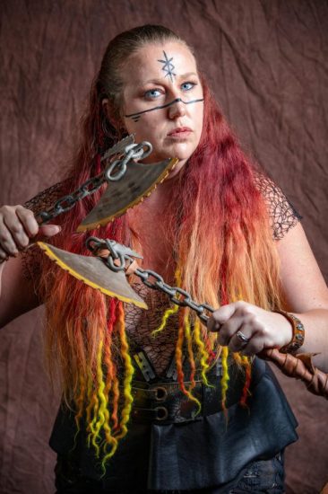 Ways to style Female Viking Dreadlocks